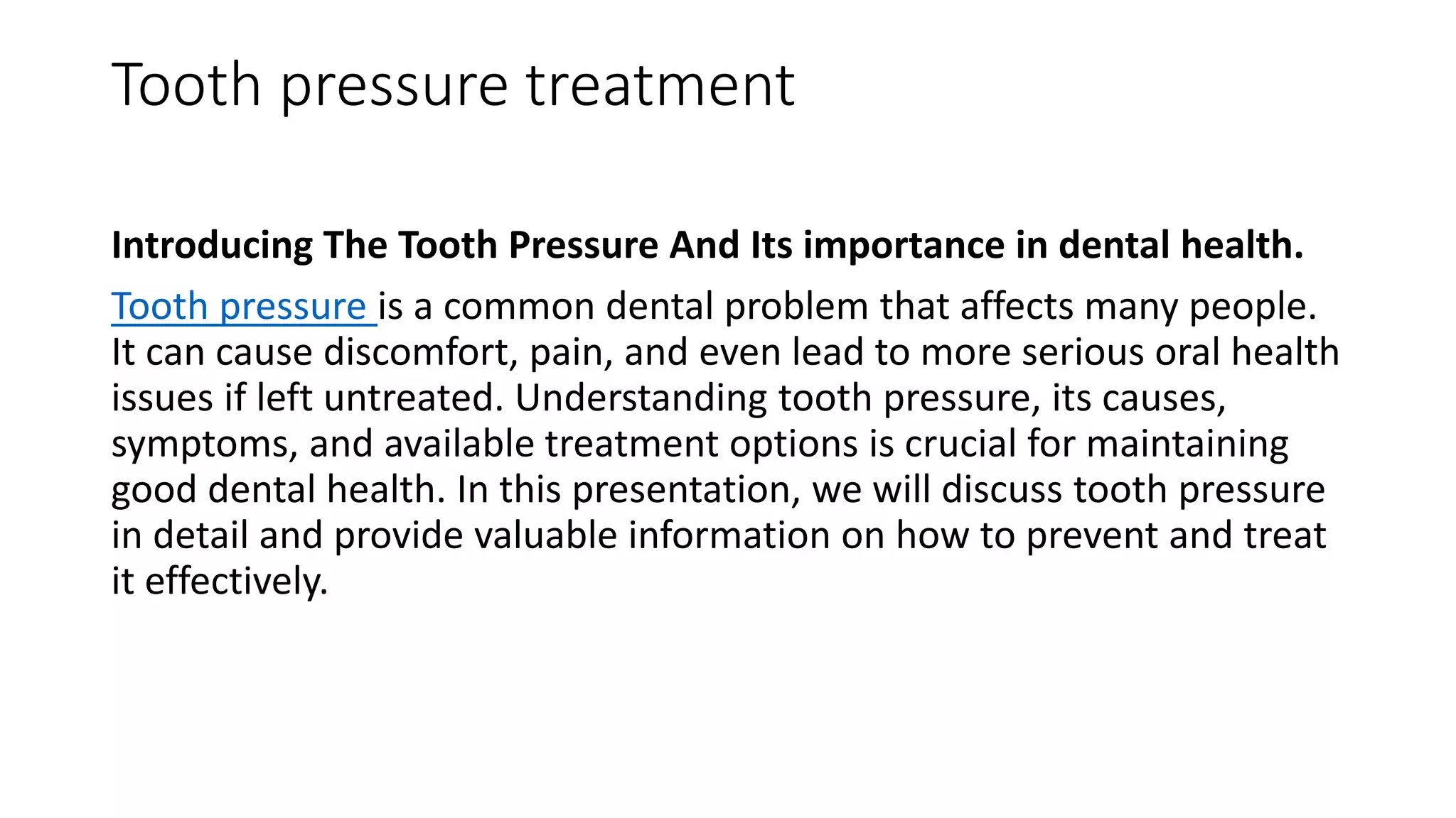 Tooth pressure treatment.pdf