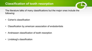 Tooth resorption | PPTX