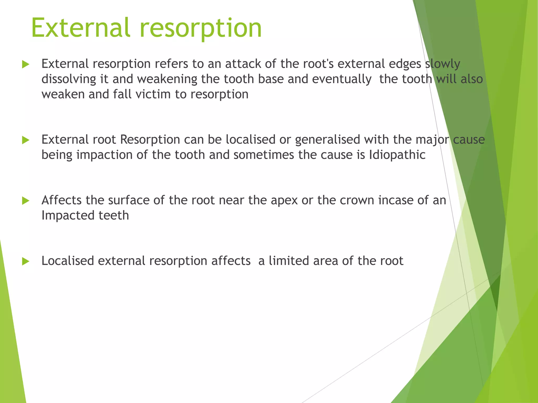 Tooth resorption | PPTX