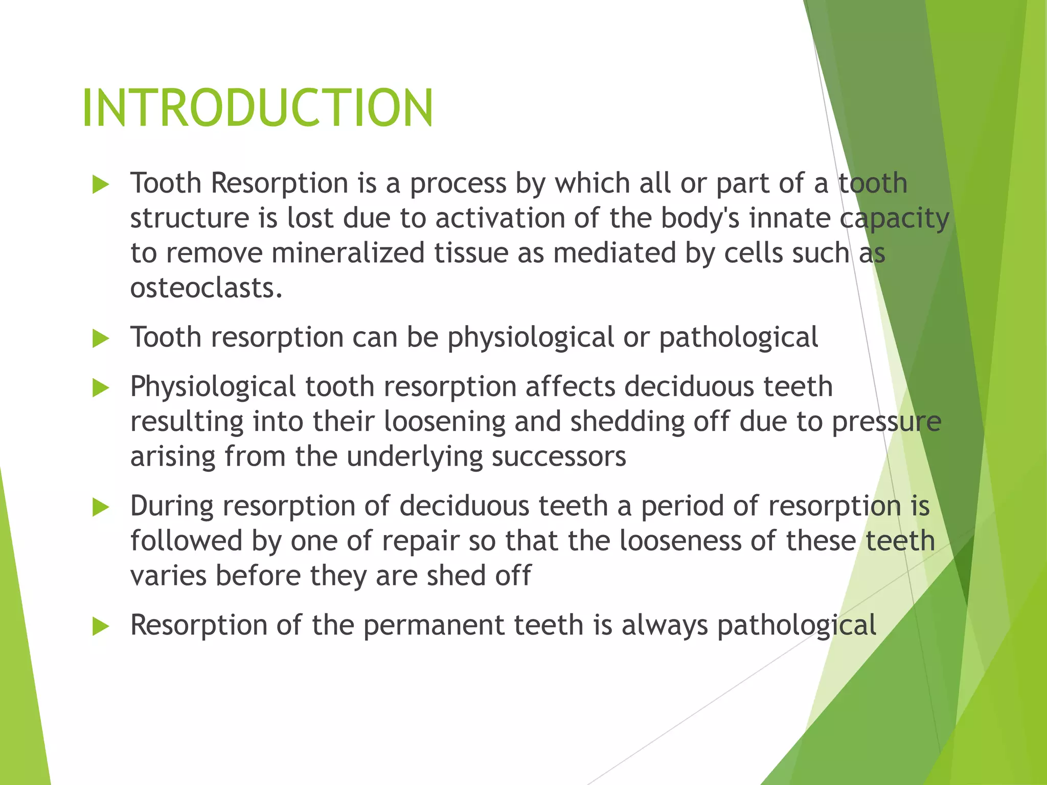 Tooth resorption | PPTX