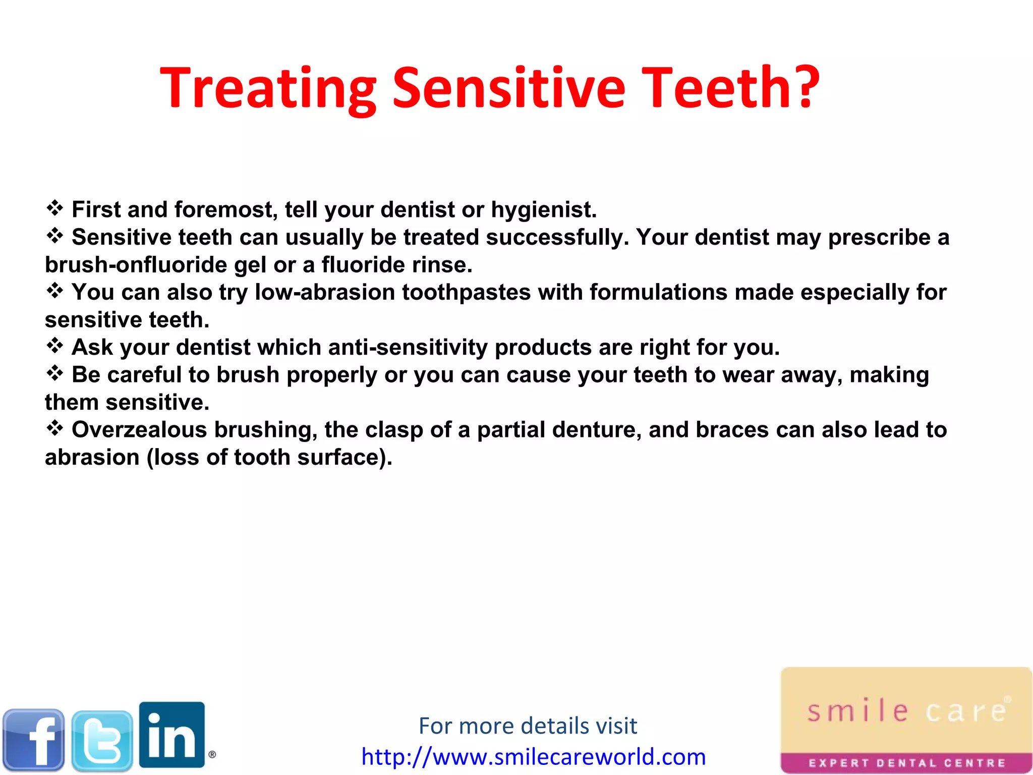 Tooth Sensitivity | PPT