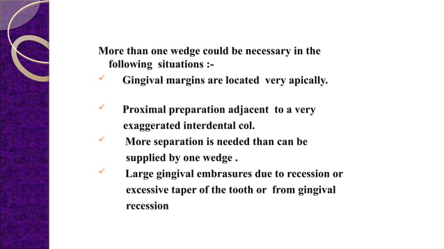 TOOTH SEPARATION DURING DENTAL RESTORATION.pptx