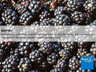 Top 10 foods and drinks that stain teeth | PPTX