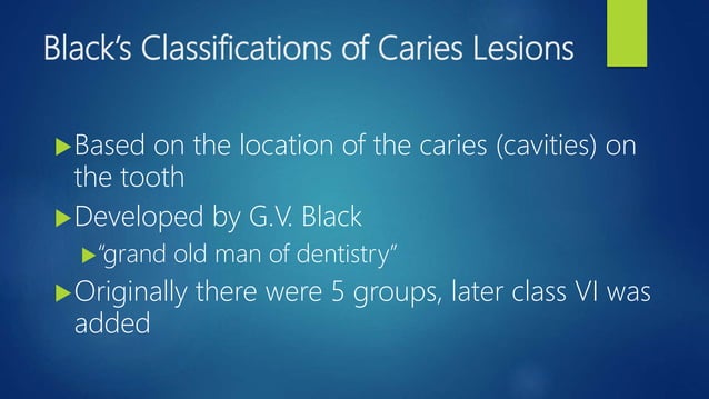 Tooth Structures, Periodontium, and Caries Classifications Powerpoint ...