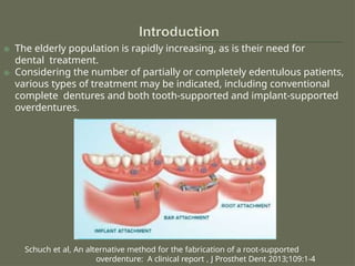 toothsupportedoverdentures in prosthodontics | PPT