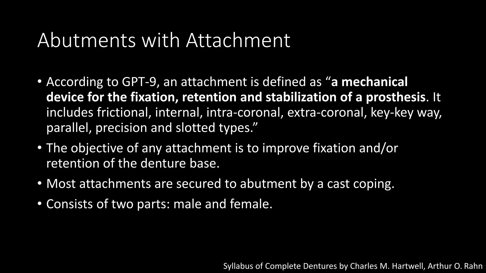 Tooth supported Overdentures | PPTX