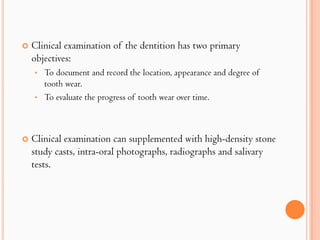 Tooth wear and its types | PPTX