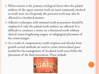 Tooth wear and its types | PPTX
