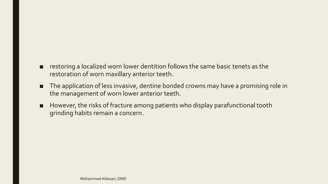 Tooth wear final | PPTX | Dental Health | Diseases and Conditions