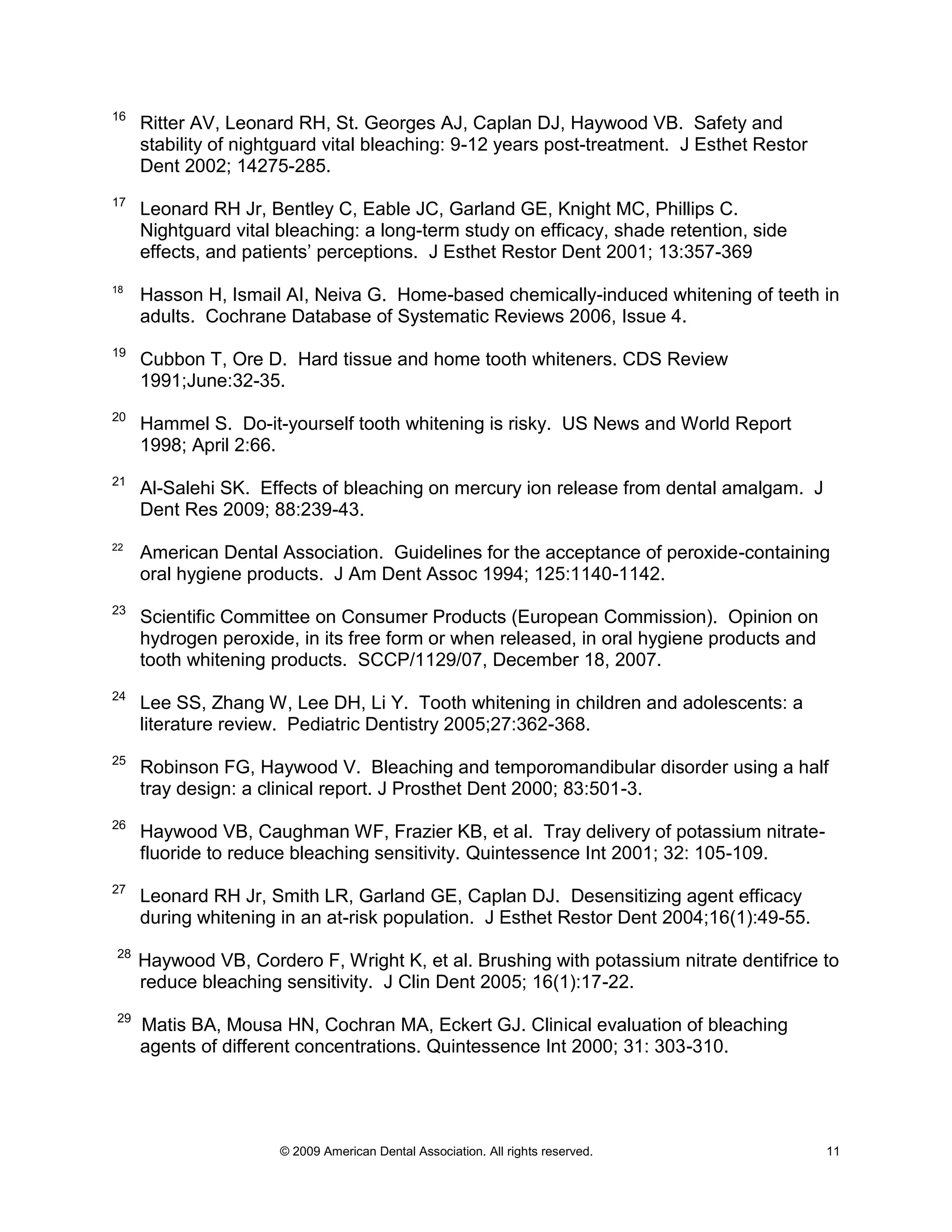 Tooth whitening (bleaching) | PDF