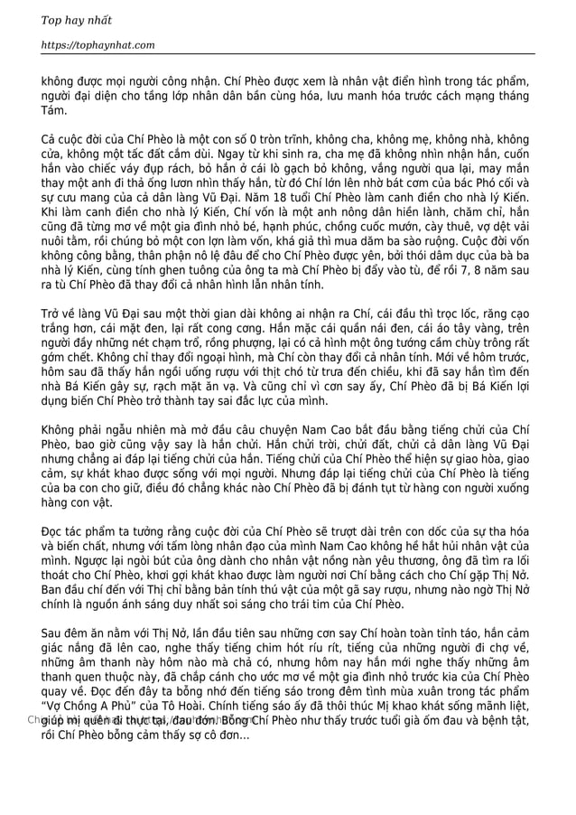 Top 10-bai-van-mau-phan-tich-nhan-vat-chi-pheo | PDF