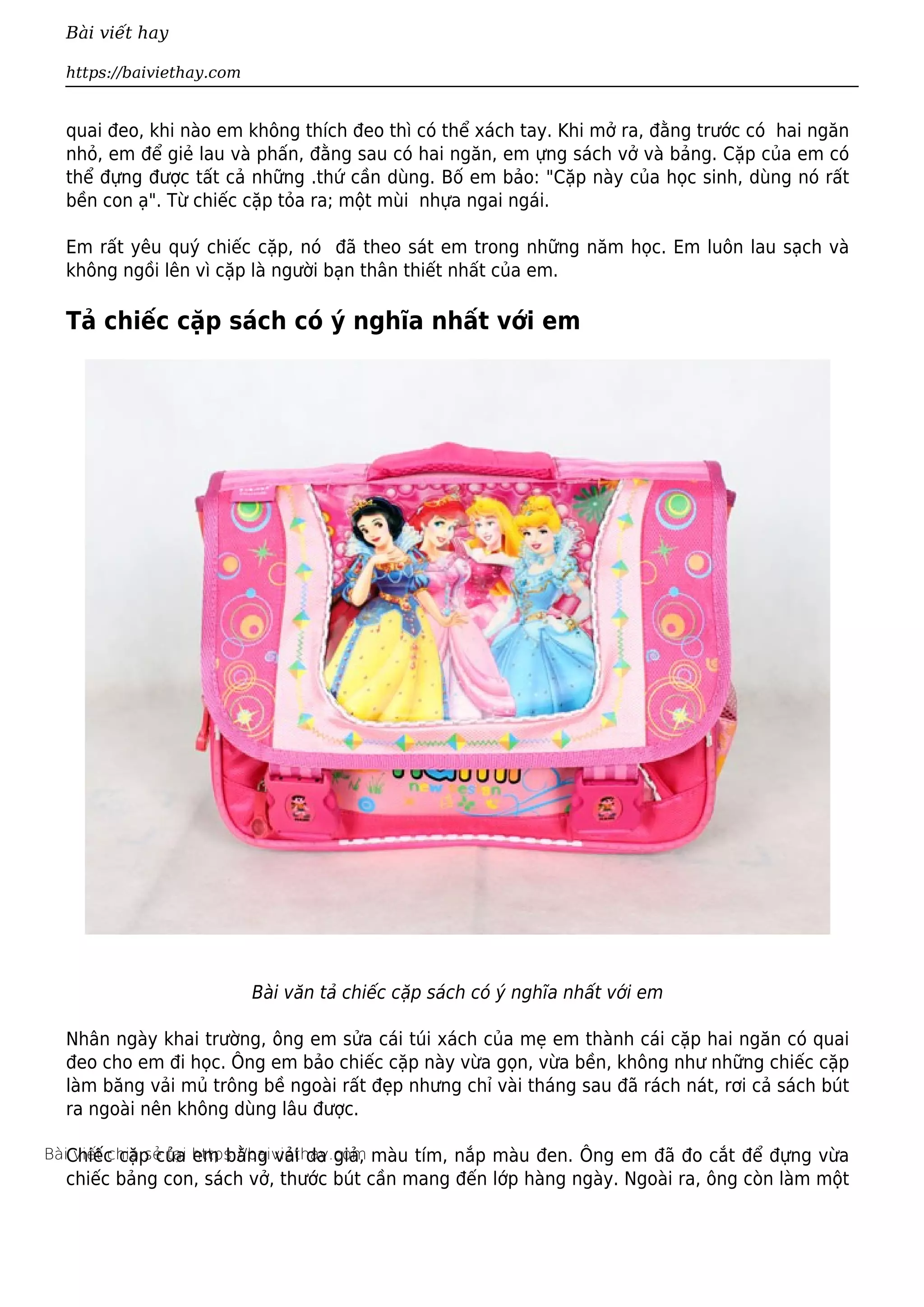 Top 10-bai-van-mau-ta-chiec-cap-sach-hay-nhat | PDF
