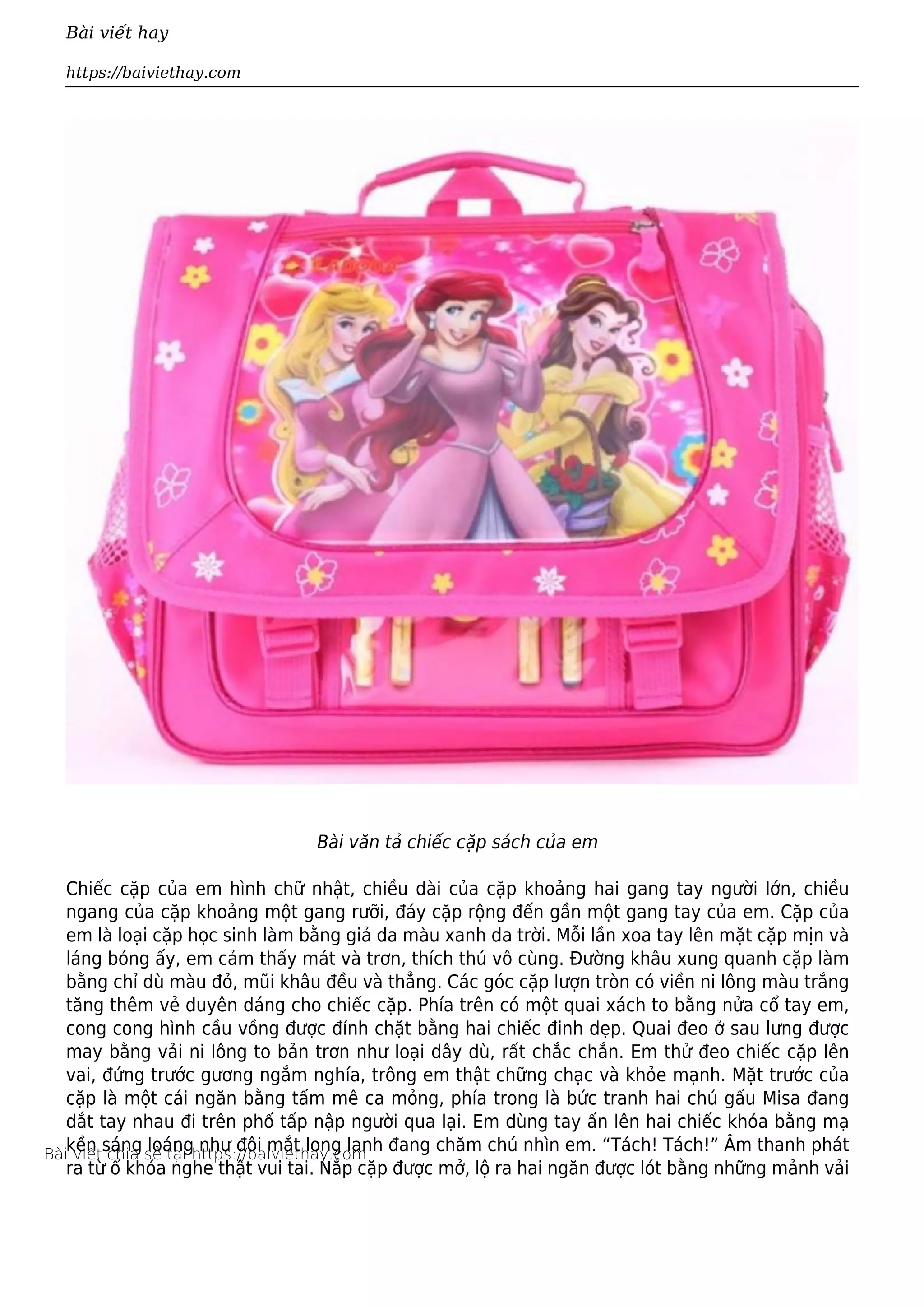 Top 10-bai-van-mau-ta-chiec-cap-sach-hay-nhat | PDF