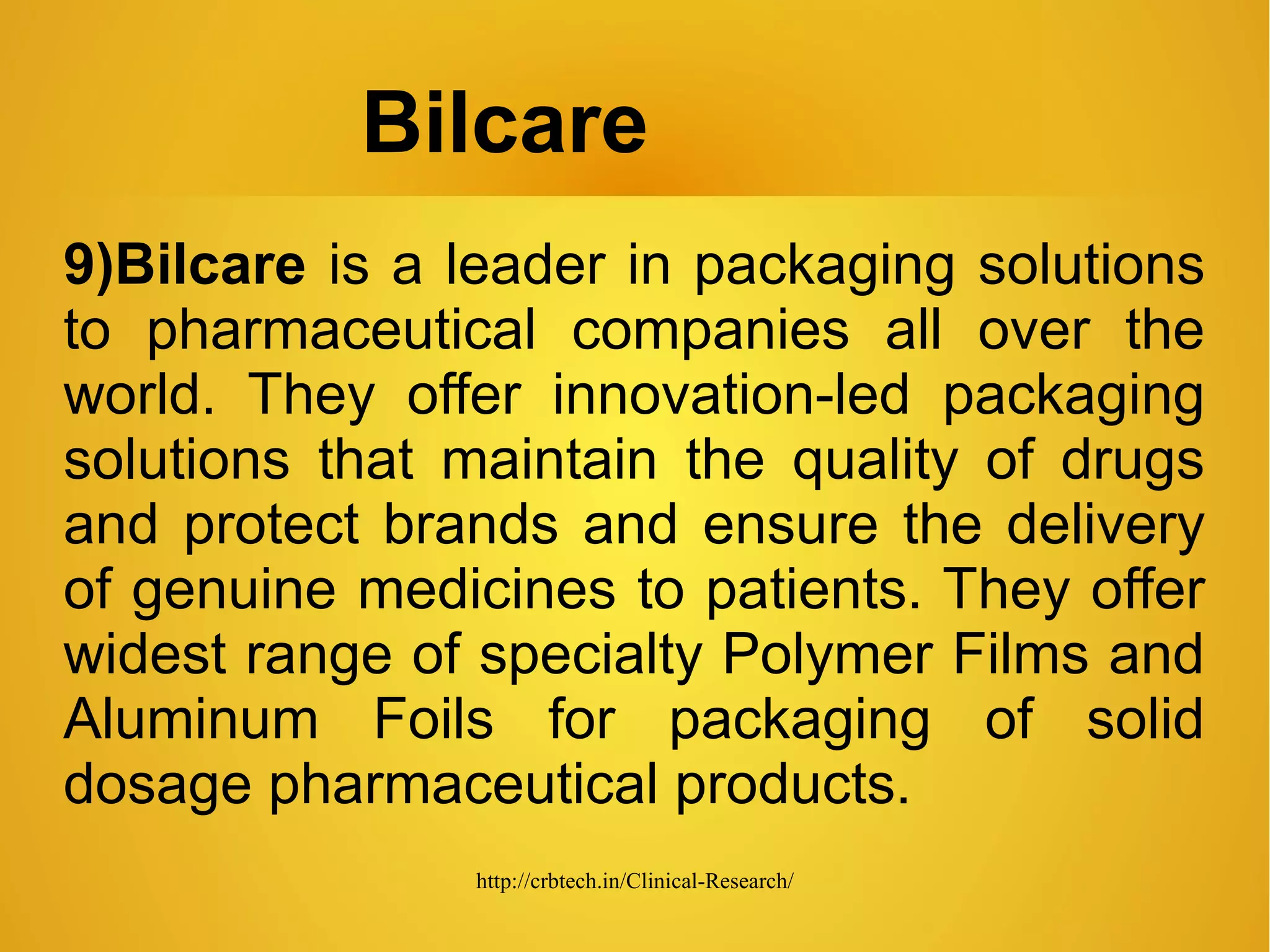 Top 10-clinical-research-and-pharma-companies-in-maharashtra | PPT