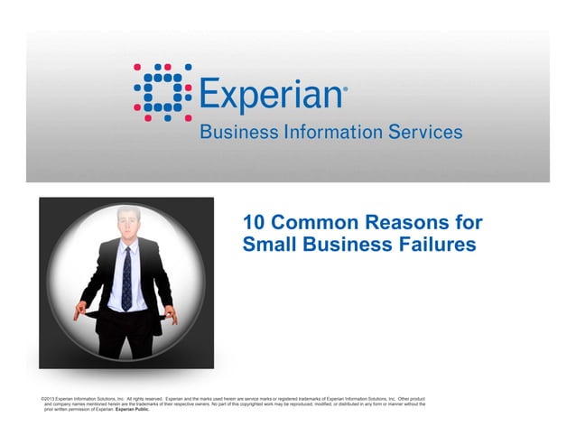 10 Common Reasons For Small Business Failure | PPT
