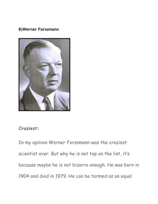 Top 10 Craziest and Evil Scientists in the History of Mankind | DOCX ...