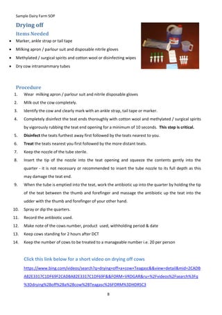 Top-10-Dairy-Farm-Standard Operating Pro | PDF