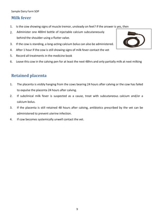 Top-10-Dairy-Farm-Standard Operating Pro | PDF