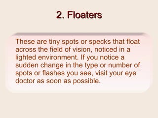 Top 10 Eye Related Problems | PPT