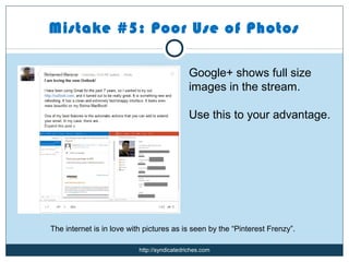 Top 10 Google+ Mistakes | PPT