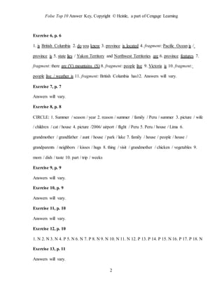 Top 10-great-grammar-for-great-writing-answer-key-40p | DOCX