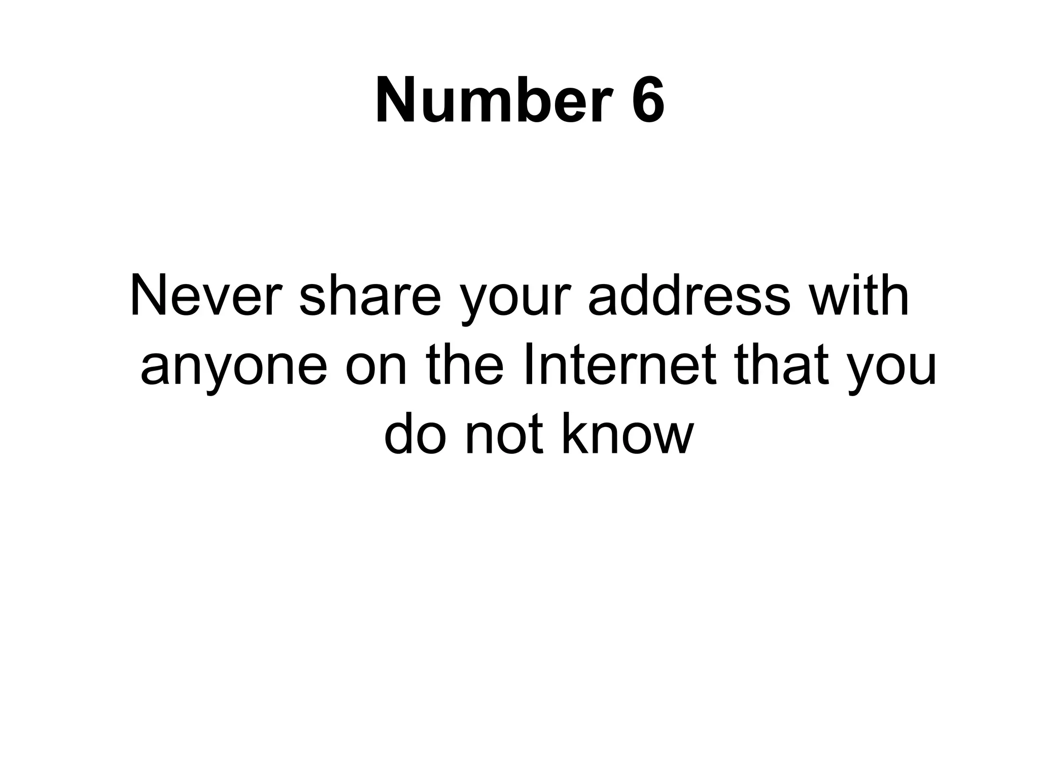 Top 10 Internet Safety | PPT