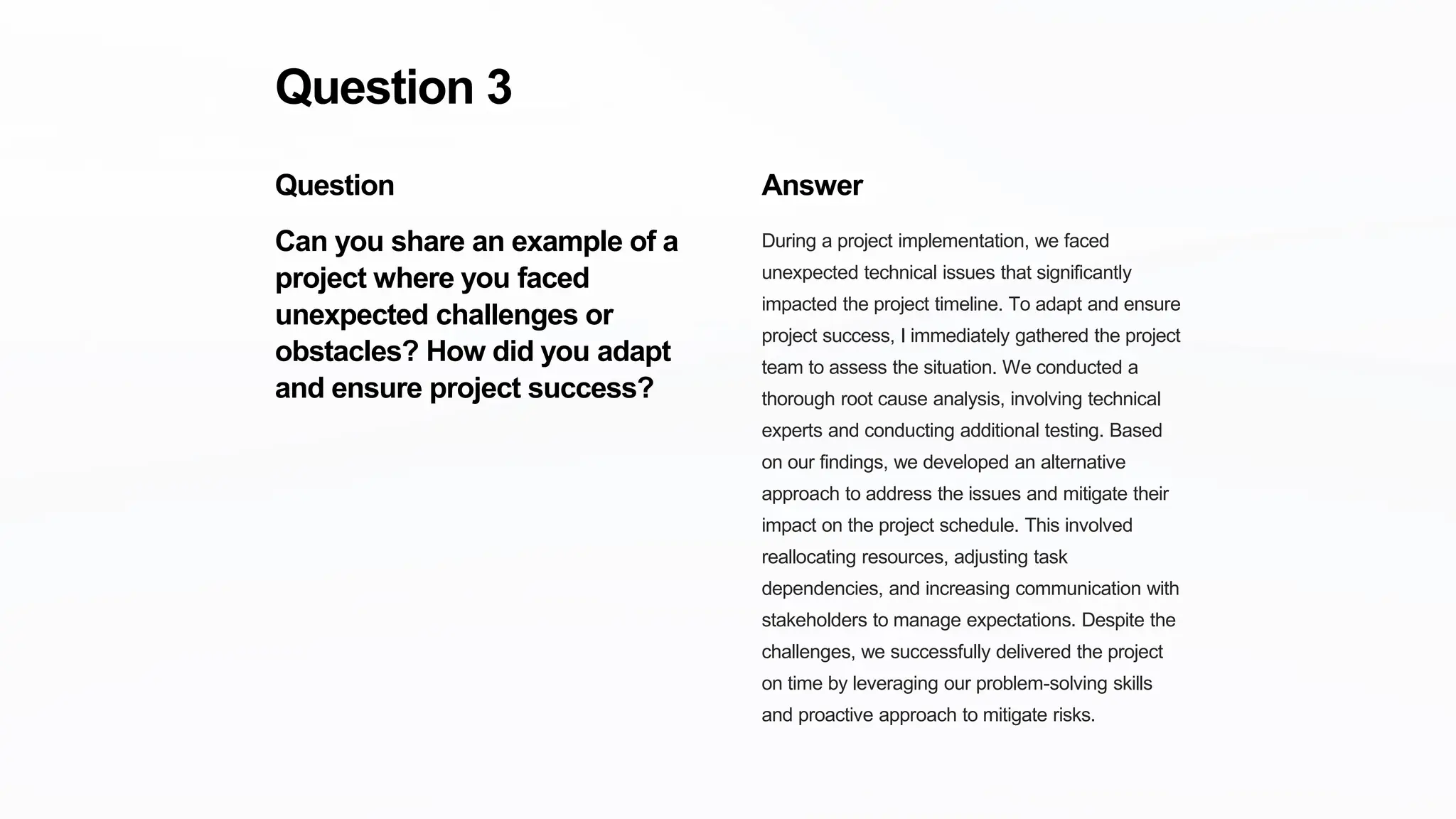 Top 10 Project Management Behavioral Interview Questions and Answers | PPTX