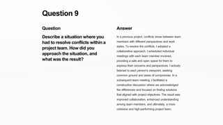 Top 10 Project Management Behavioral Interview Questions and Answers | PPTX