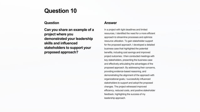 Top 10 Project Management Behavioral Interview Questions and Answers | PPT