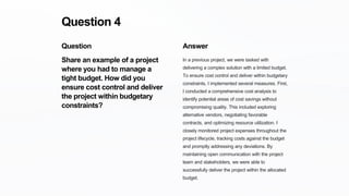 Top 10 Project Management Behavioral Interview Questions and Answers | PPTX