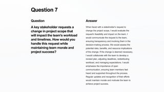 Top 10 scenario-based questions for hiring a Team Leader | PPTX
