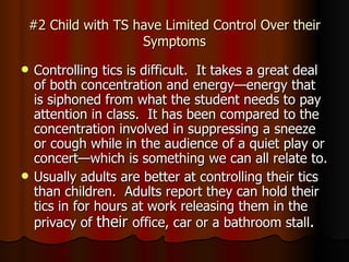 Top 10 Things About Tourette Syndrome | PPT