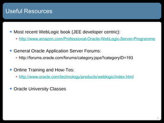 The Top 10 Things Oracle UCM Users Need To Know About WebLogic | PPT
