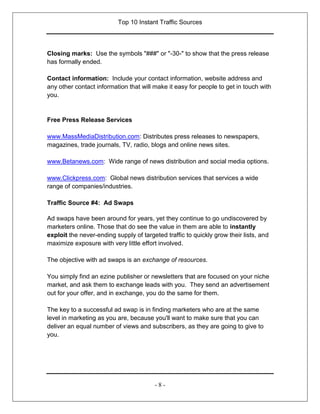 Top 10-traffic-sources | PDF