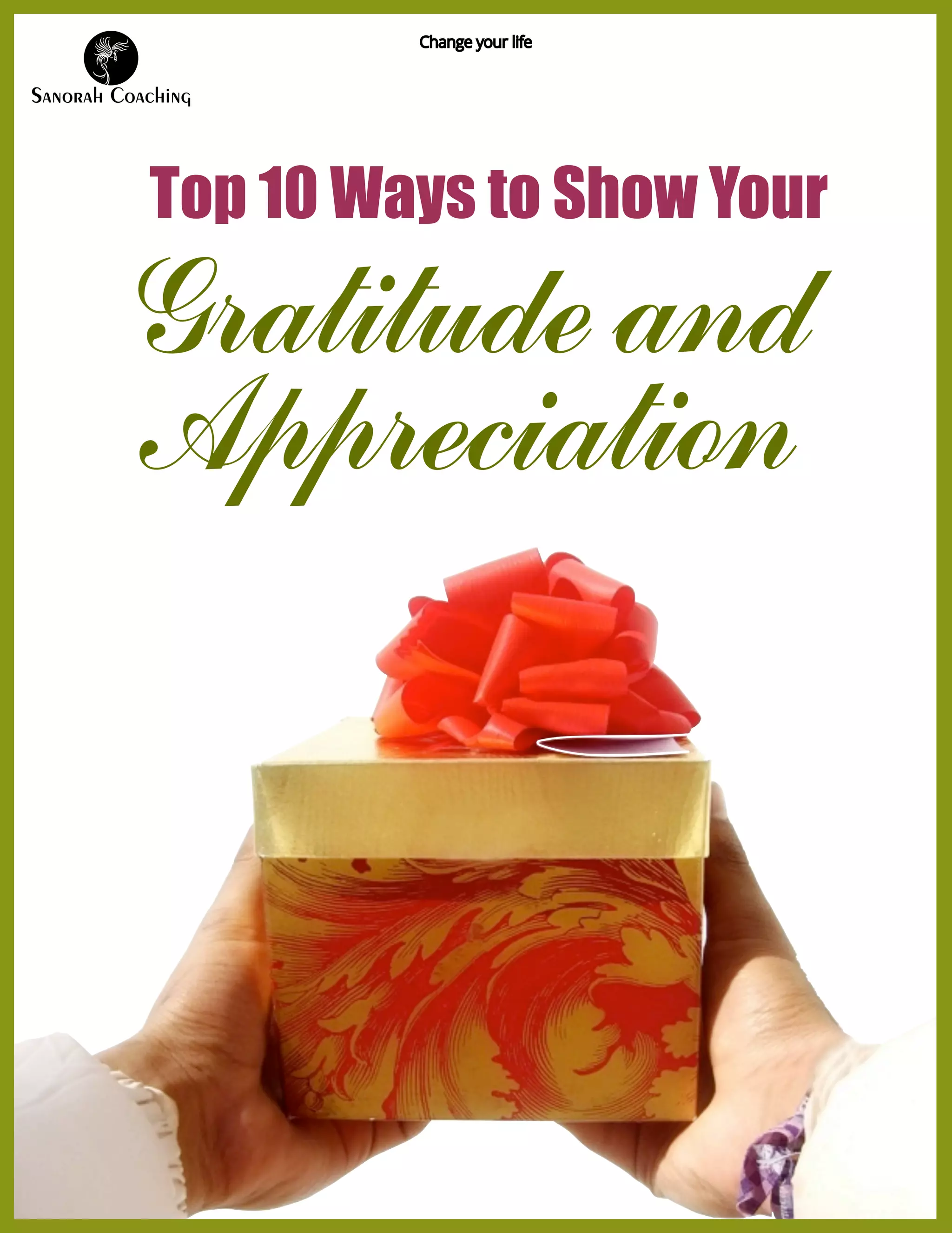 Top 10-ways-to-show-your-gratitude-and-appreciation (1) | PDF ...