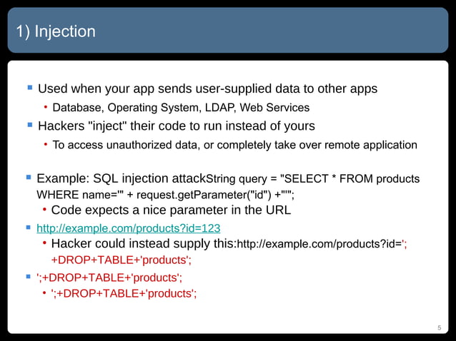 Top 10 Web Security Vulnerabilities Owasp Top 10 Ppt