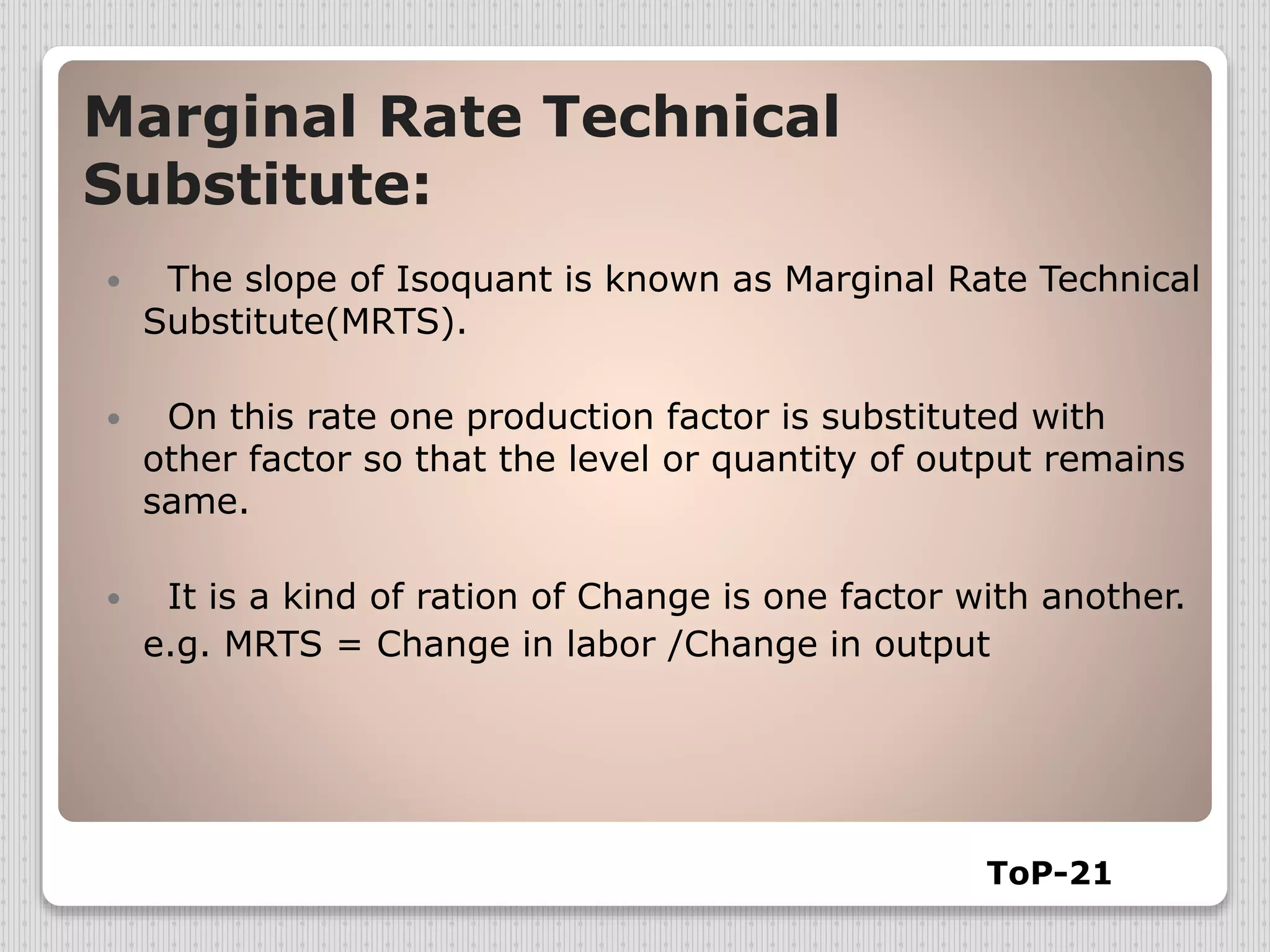 Theory of Production | PPTX