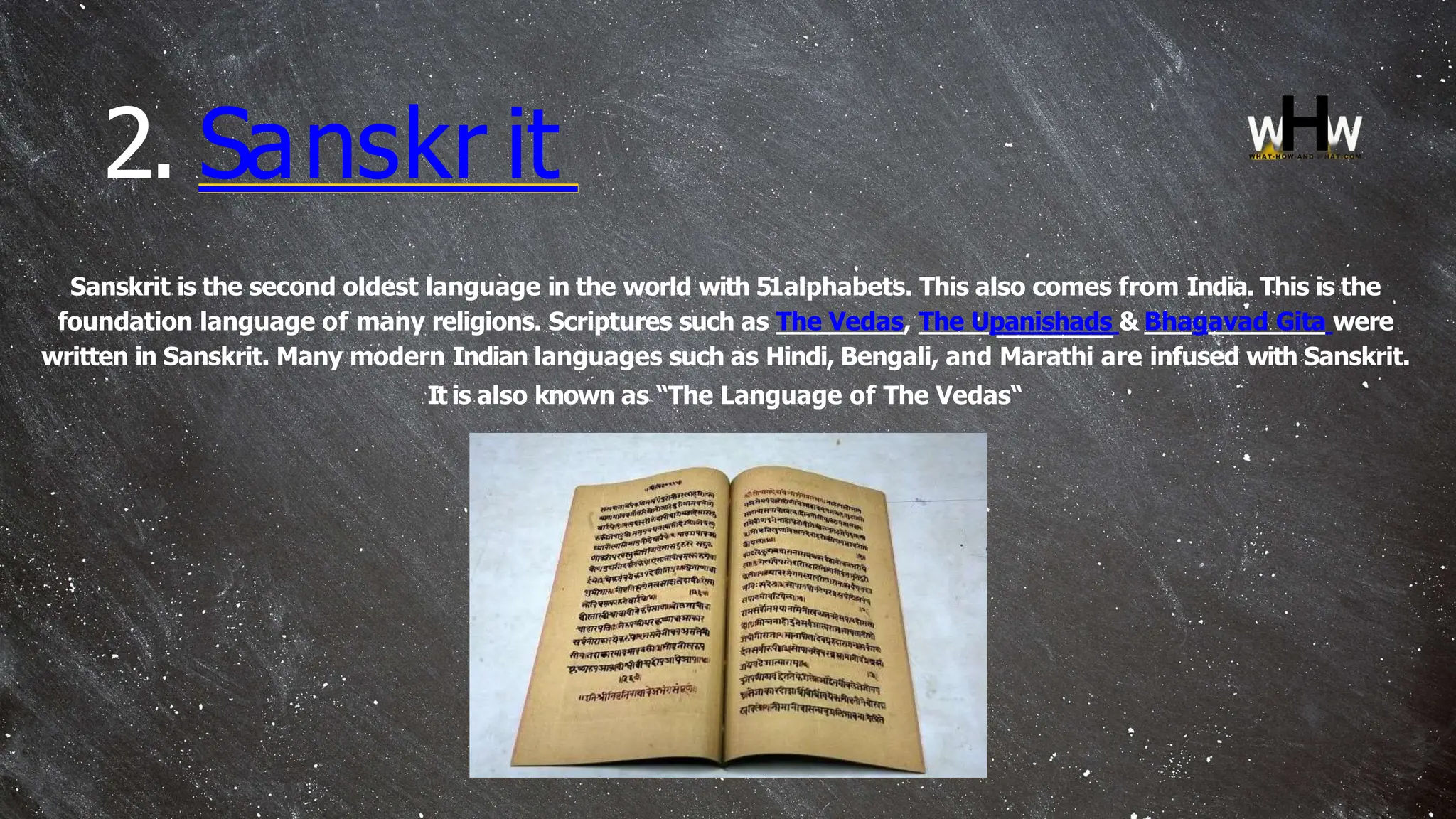 PPT on the Top 5 Oldest languages of the World | PPTX