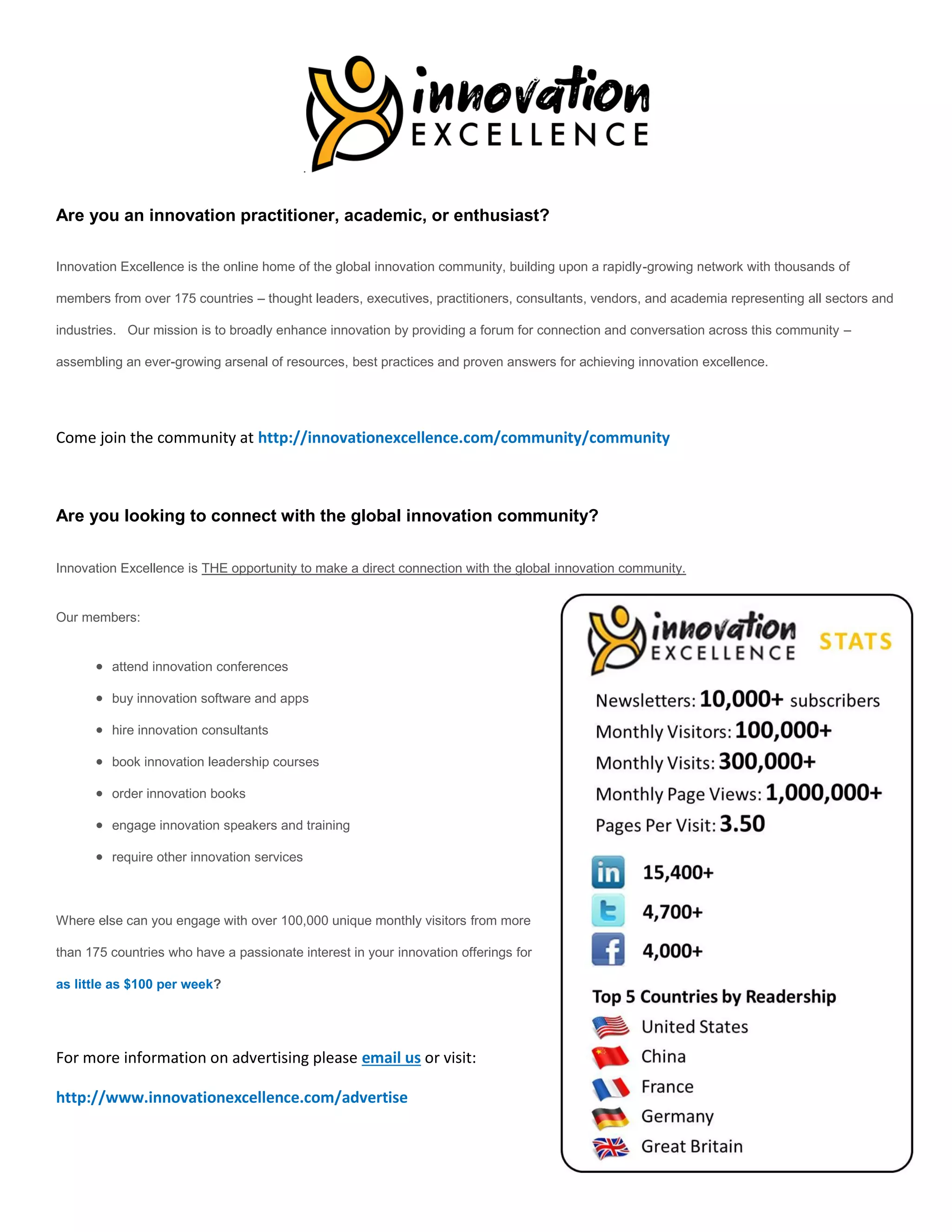 Top 40 Innovation Bloggers of 2012 | PDF