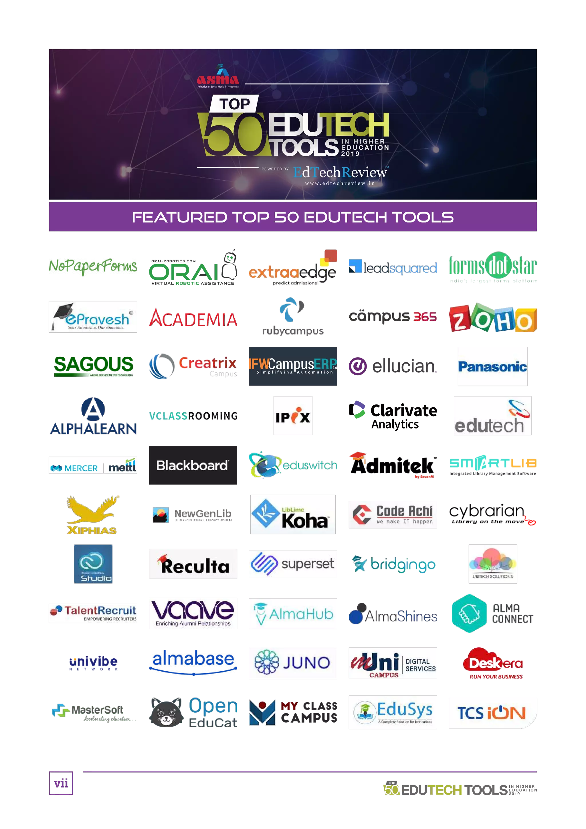 Top 50-edutech-tools-in-higher-education-2019 | PDF