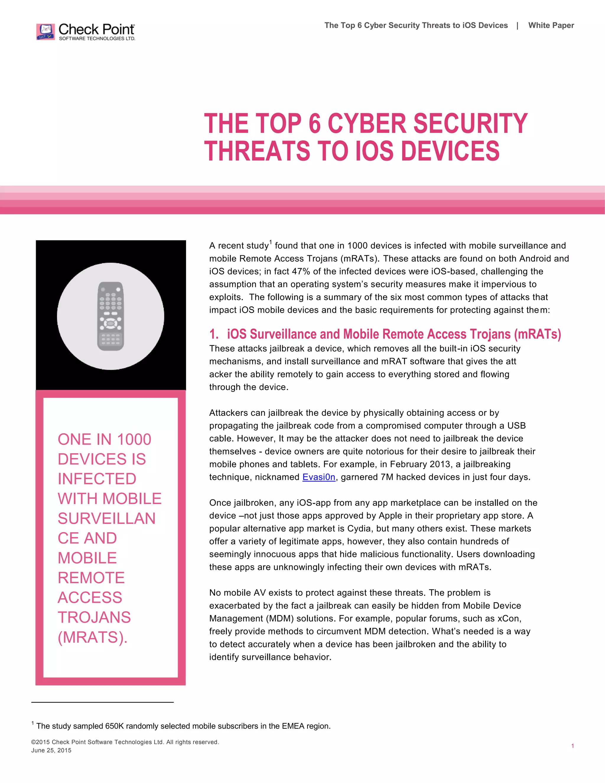 Top 6-Security-Threats-on-iOS | PDF