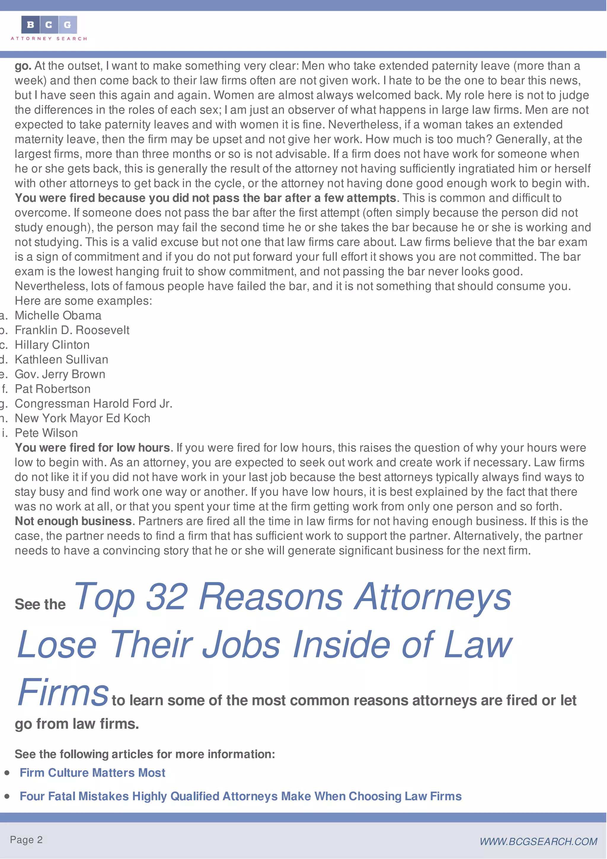 Top 9-reasons-attorneys-lose-law-firm-jobs | PDF