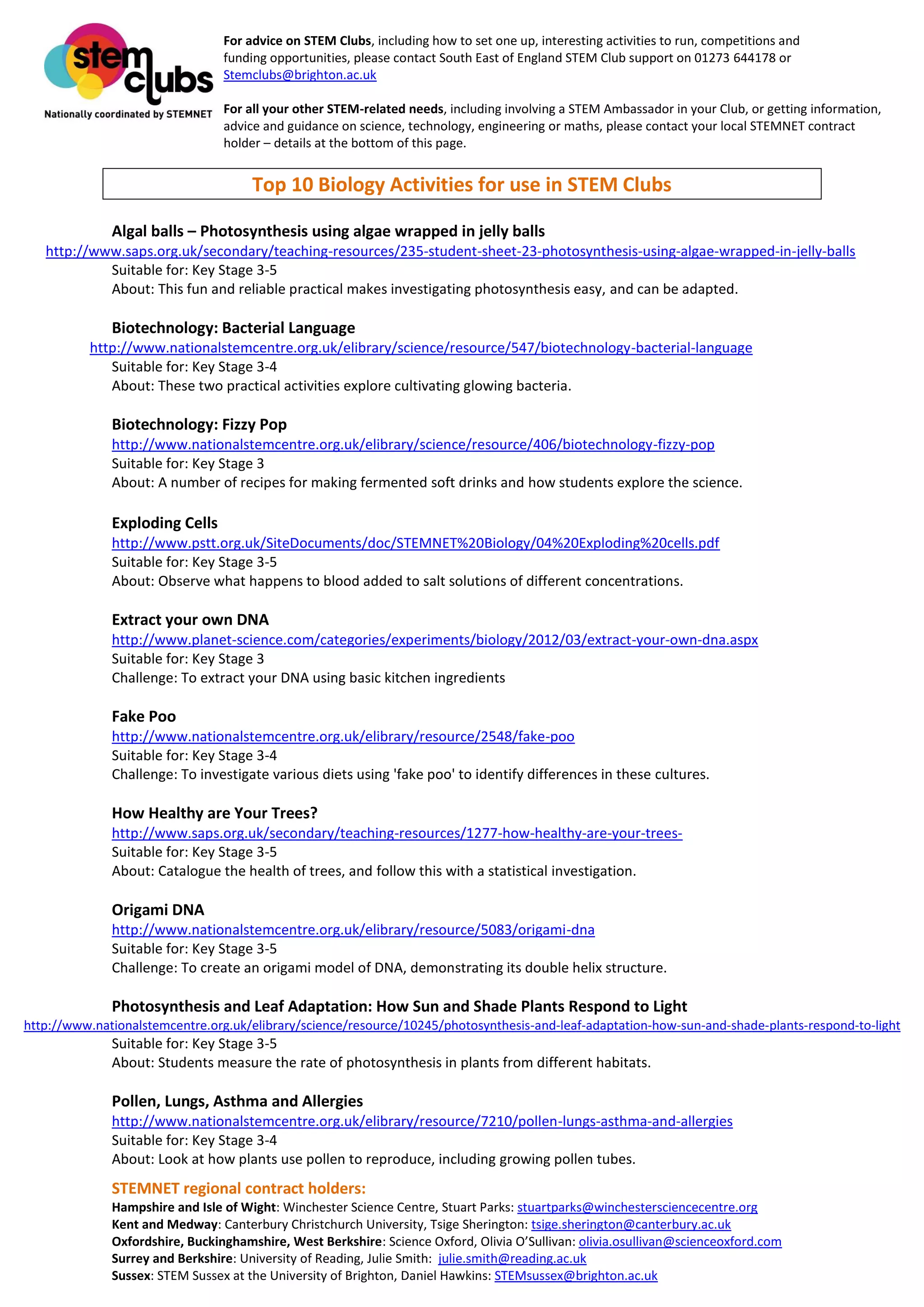 Top biology-activities | PDF
