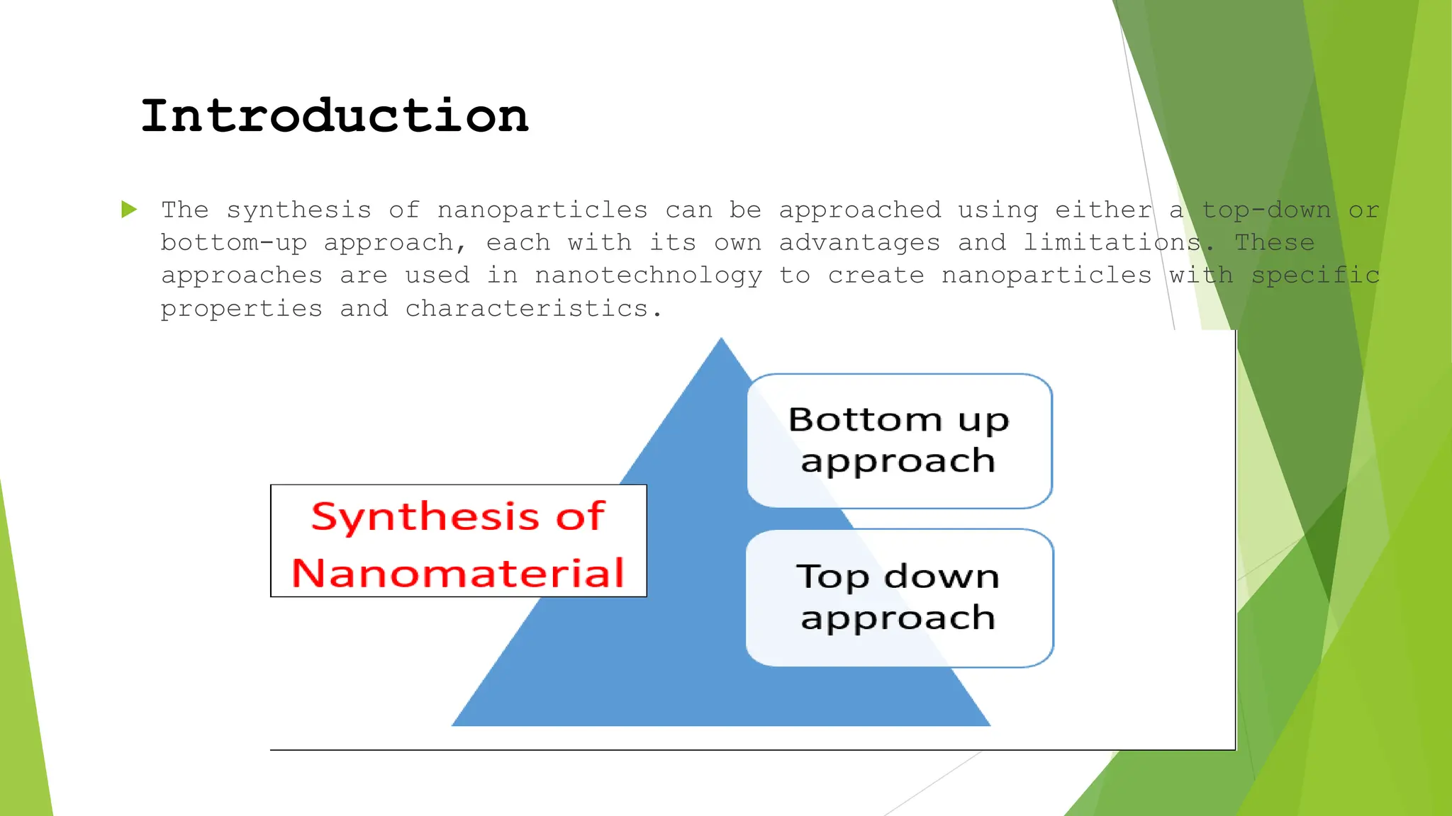 TOP-DOWN AND BOTTOM-UP APPROACH IN SYNTHESIS OF NANOPARTICLES.pptx