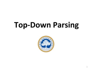 Top down parsing | PPT