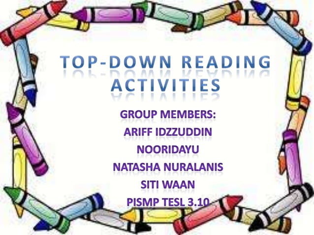 Top down reading activities | PPTX