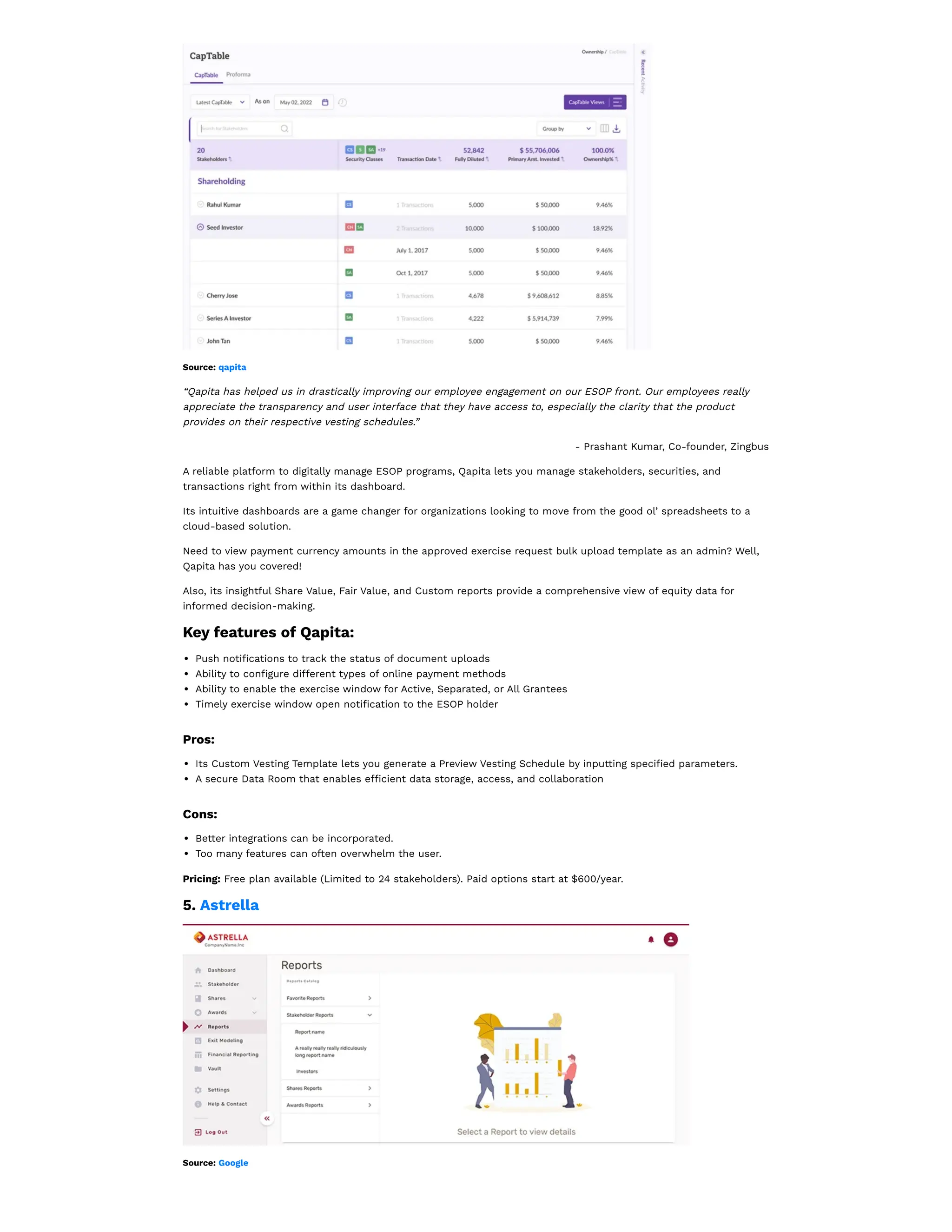 Streamline Equity Management Software - Vega Equity | PDF