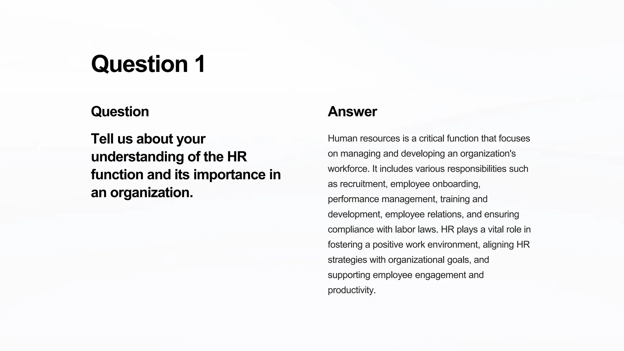 Top HR Intern Interview Questions to Ask and Their Ideal Answers | PPT