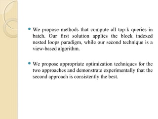 Efficient All Top-k Computation | PPT
