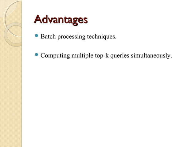Efficient All Top-k Computation | PPT